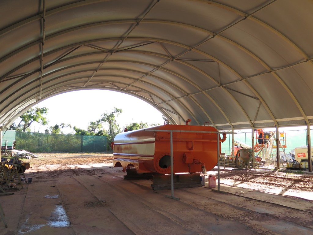 Post Mounted Dome Buildings - for permanent or short term shelter.